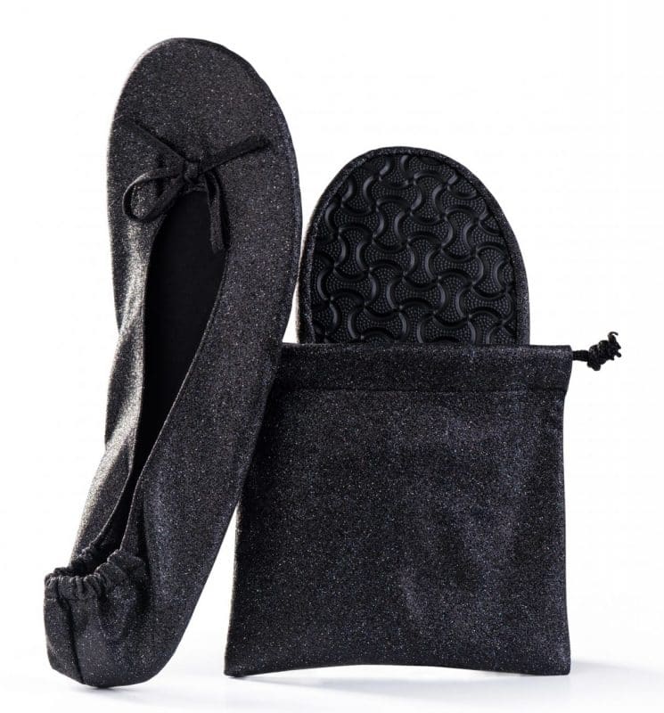 Glitter Flats Foldable | Women's Flats – Silky Toes