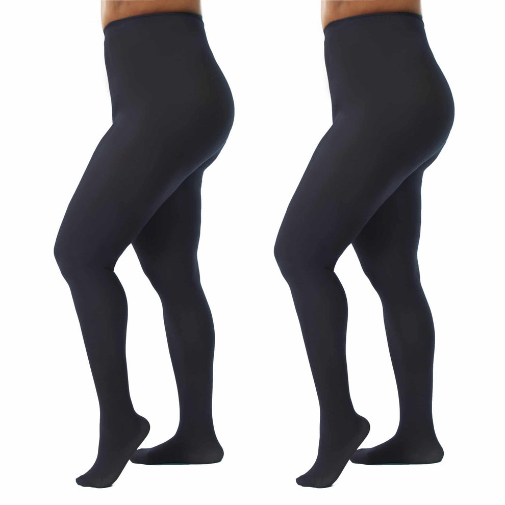 Women's Opaque Plus Size Tights 60 Denier Nylons - 1 Pairs – Silky Toes